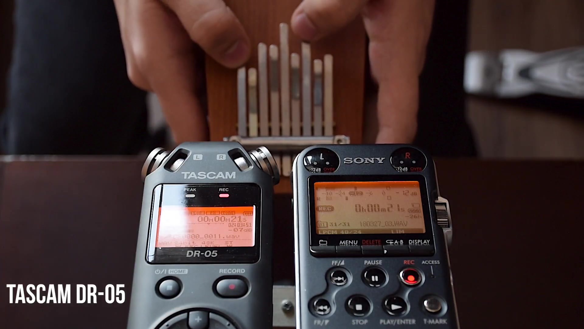 录音笔测试:SONY PCM-M10 VS TASCAM DR-05