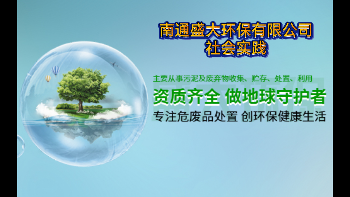 南通盛大环保有限公司个人社会实践记录