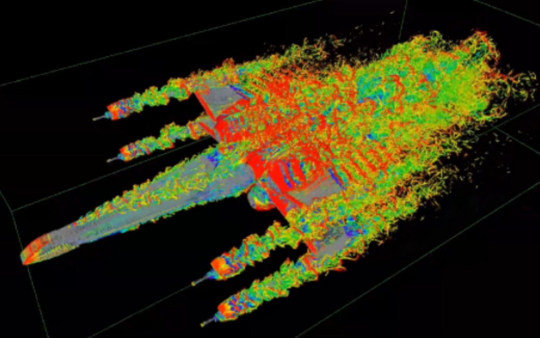 CFD欣赏36 X-wing - 有史以来最大的单 GPU CFD 模拟