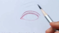 教你用彩铅画眼睛,看起来很难画,掌握好造型其实很好画