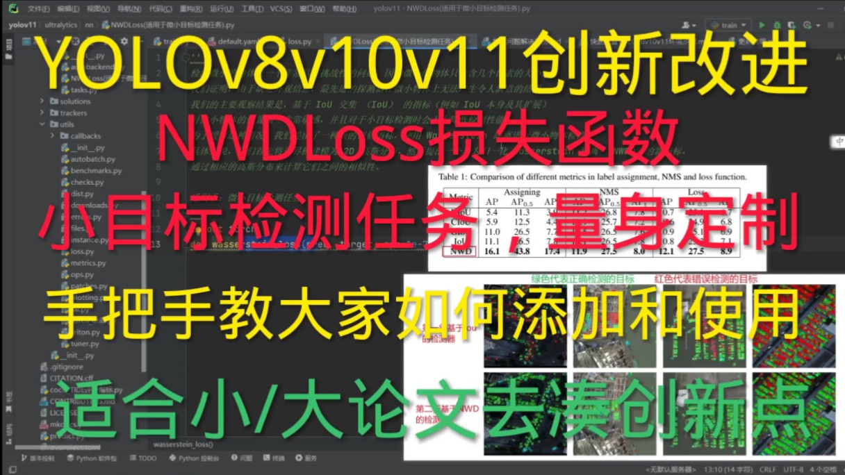 小目标检测任务通用 | nwdloss损失函数改进 | YOLOv8v10v11创新改进 ...