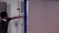 拼装库板墙体 2米*2.3米单开电动冷库门安装完毕演示效果视频