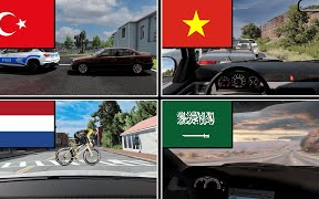 ...driver】不同国家的人都是怎么开车的(一)【beamng.drive车祸模拟器】