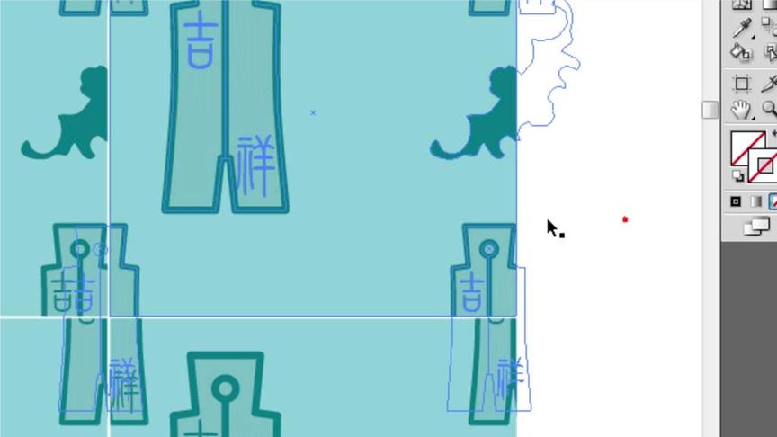 AI实例07_设计重复的古钱币瓷砖图案