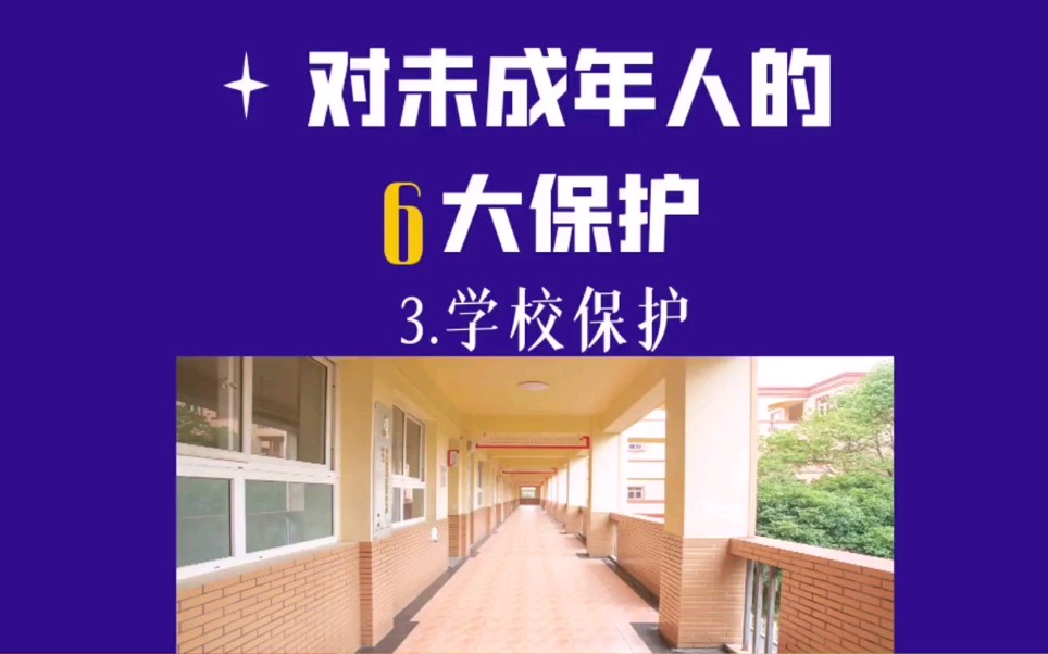 未成年人六大保护3——学校保护