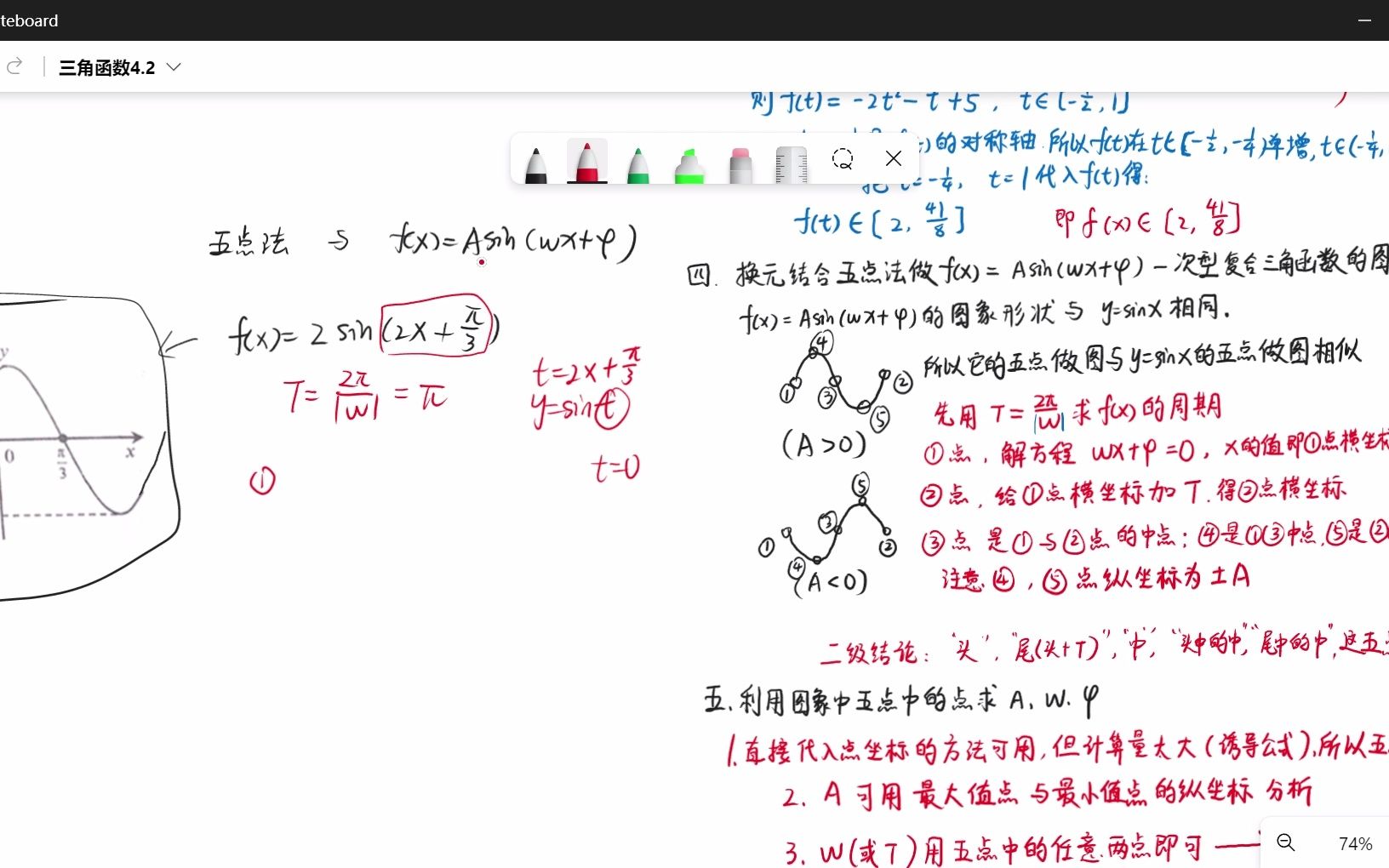 三角函数的图像和性质4
