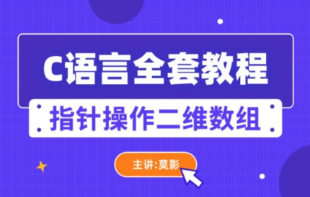 C语言编程入门全套教程:指针操作之二维数组