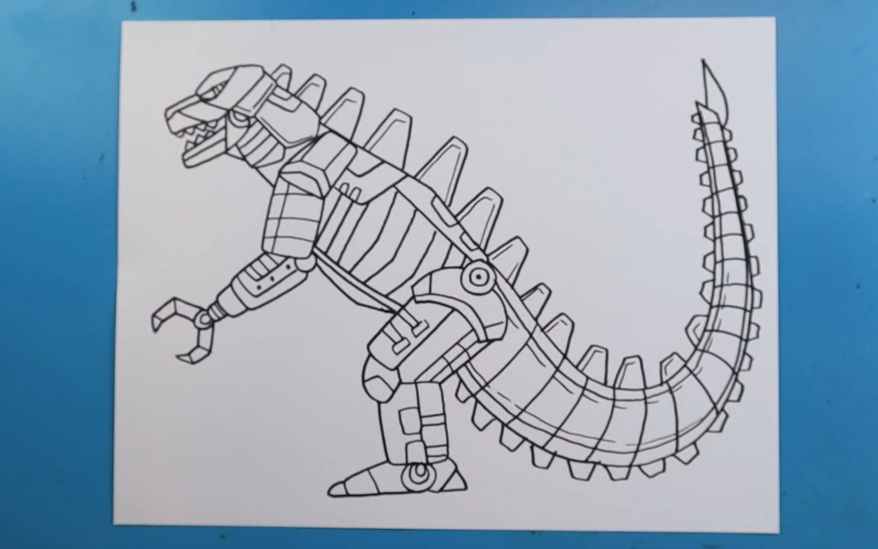 【简笔画】如何绘制机械龙