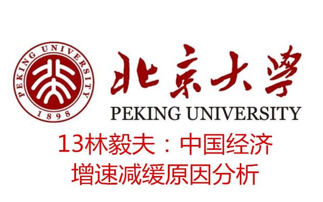 13.林毅夫:中国经济增长速度放缓的深层原因