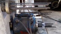 30米箱梁预应力钢绞线张拉施工现场(边梁6孔锚)