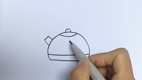 水壶怎么画?创意简笔画,简单的水壶简笔画,儿童画,少儿创意画