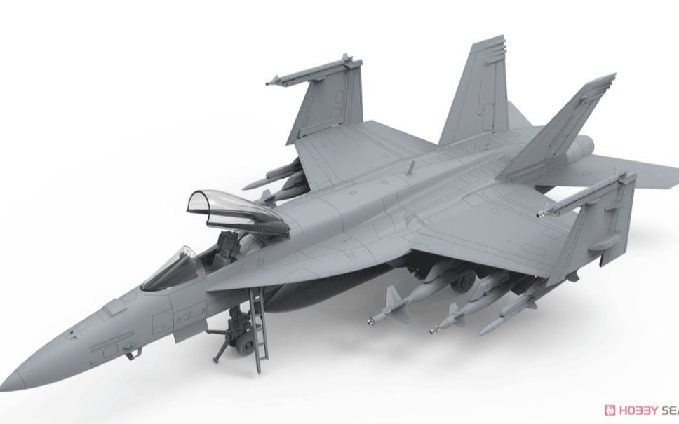 MENG模型出品的F/A-18超级大黄蜂战斗机模型,兵哥抢先开盒评测