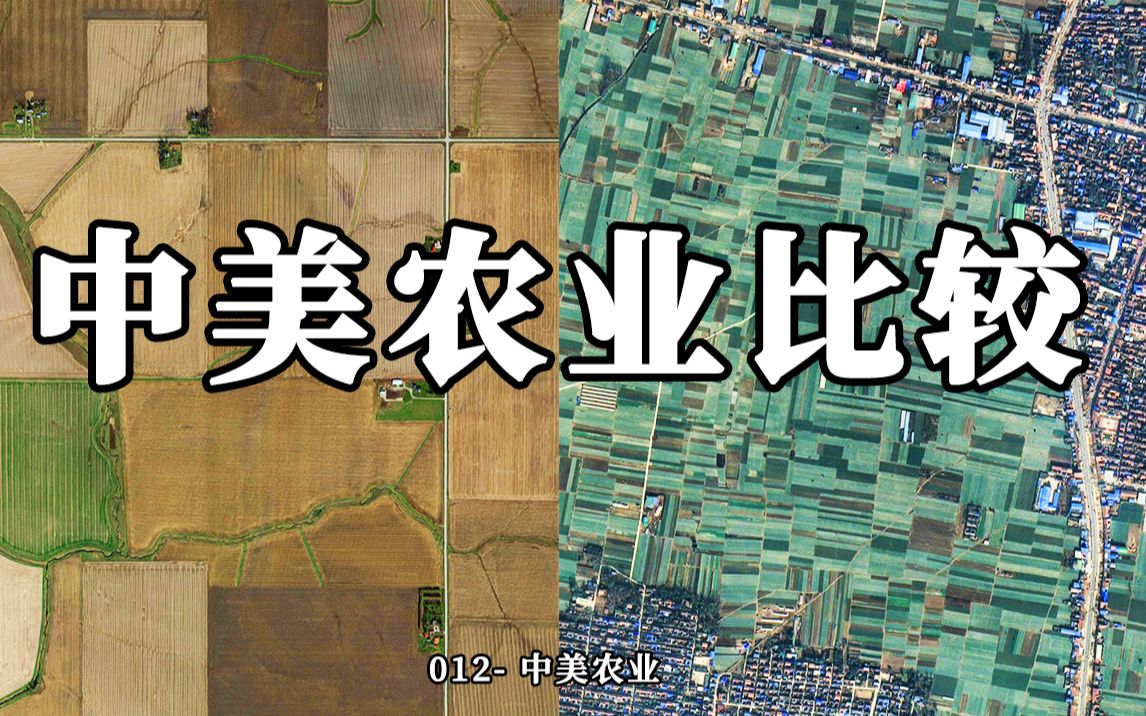 中美农业的差异,在太空中都肉眼可见【地球知识局】