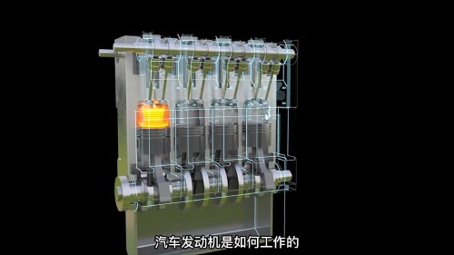 汽车发动机工作原理3D演示内部构造一目了然涨见识科普知识分享...