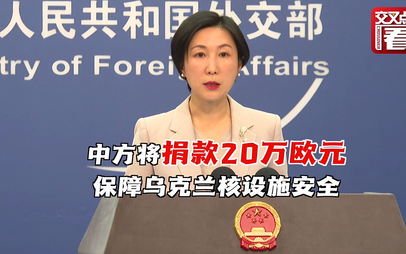 中方将捐款20万欧元 用于保障乌克兰核设施安全