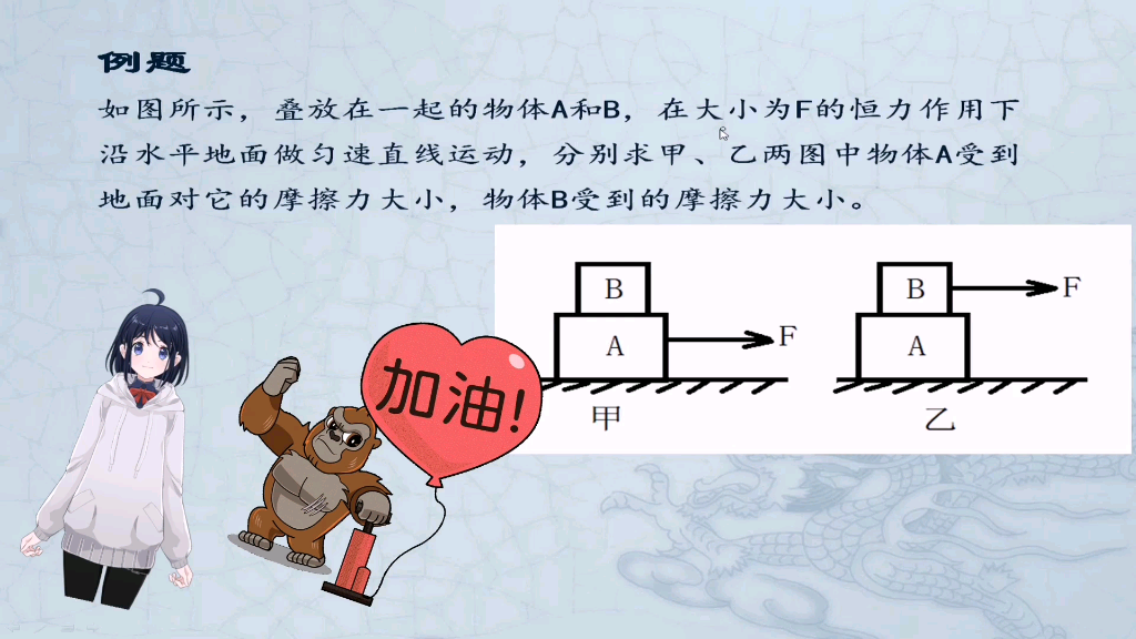 八年级物理:如何求叠放在一起的两物体受到的摩擦力?这方法管用