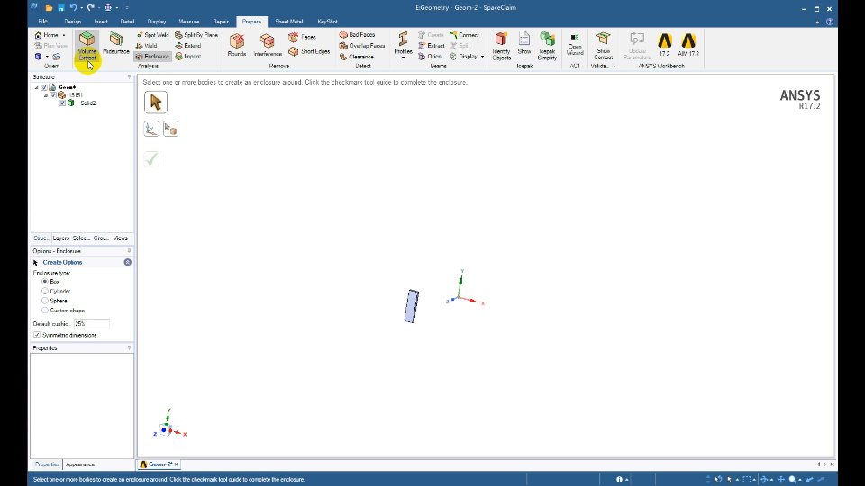使用建模软件spaceclaim_scdm进行外流场抽取,fluent仿真全流程演示