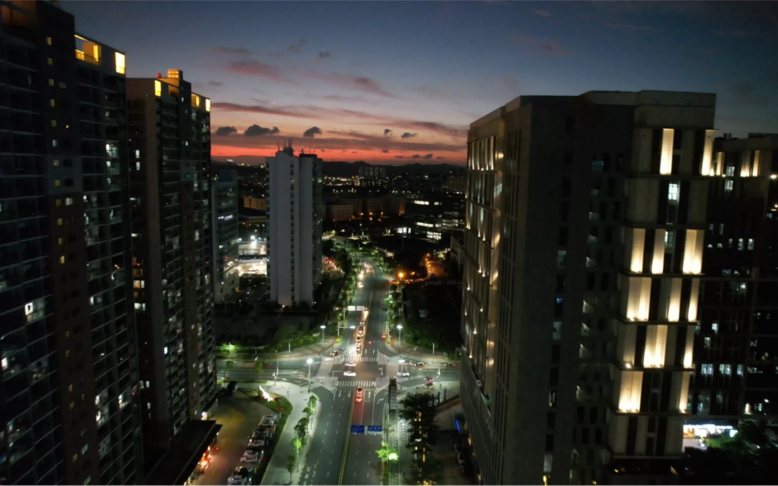 无人机航拍晚霞(已实名登记并且贴好实名二维码)