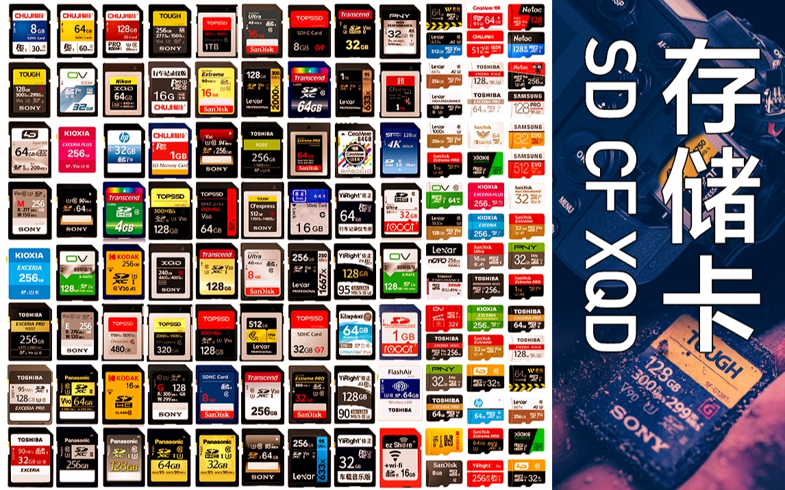 存储卡选择指南-SD卡、CF卡、XQD卡。几乎最全介绍,几乎!