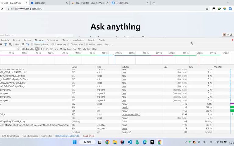 Header Editor,new bing,chatgpt使用,如何使用new bing