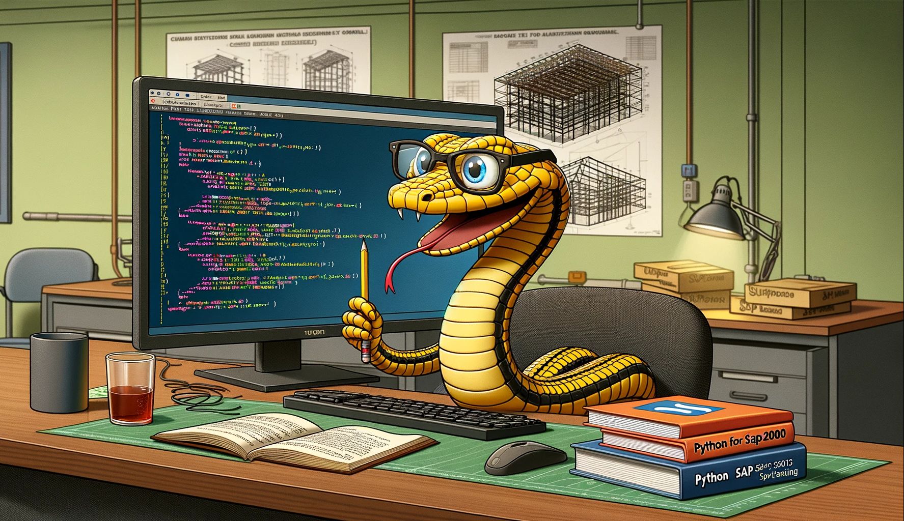 2.1.利用python调用sap2000,初始化模型,定义模型单位。