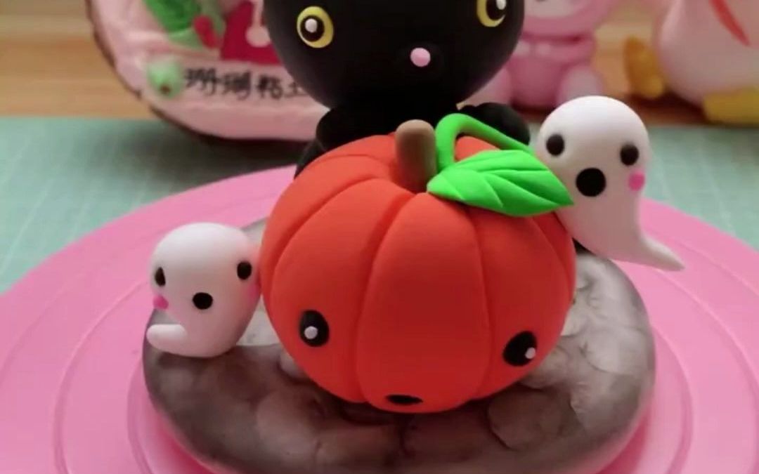 万圣节粘土手工