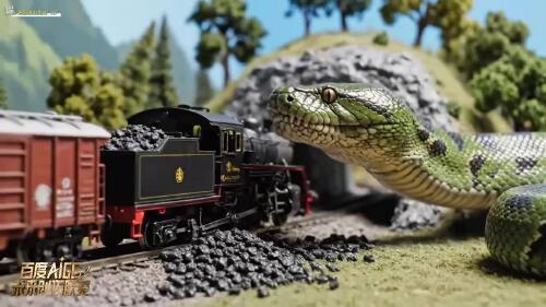 火车模型撞上神秘巨蛇鼻!真龙守护宝藏惊现隧道,是事故还是传说成真?