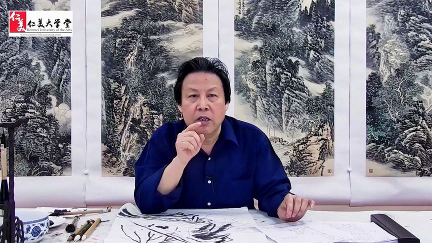 国画中用笔的要求,平到如锥画沙,圆到如折钗股,留必屋漏痕