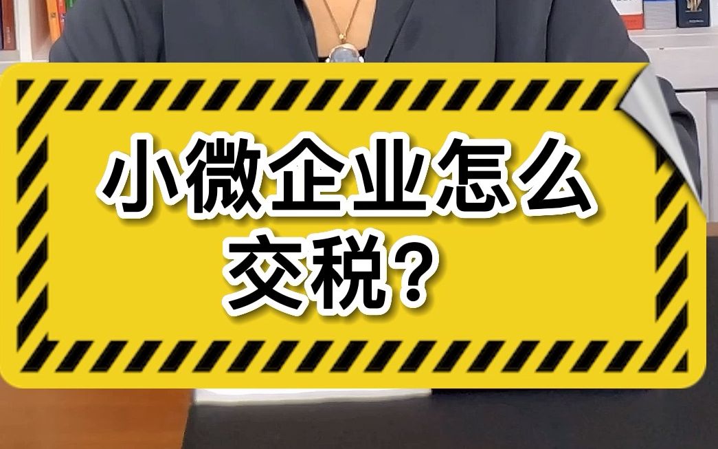 小微企业怎么交税?#注册公司记账报税