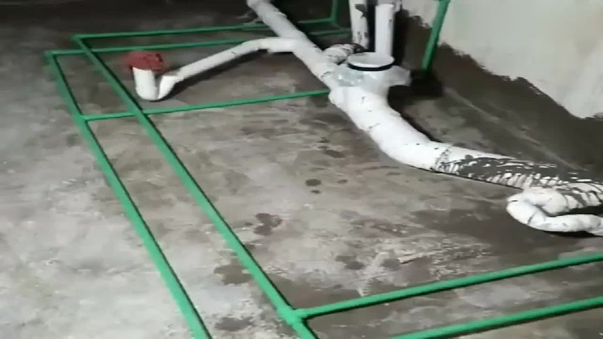 大家来看看,卫生间排水布局,尺寸也很标准