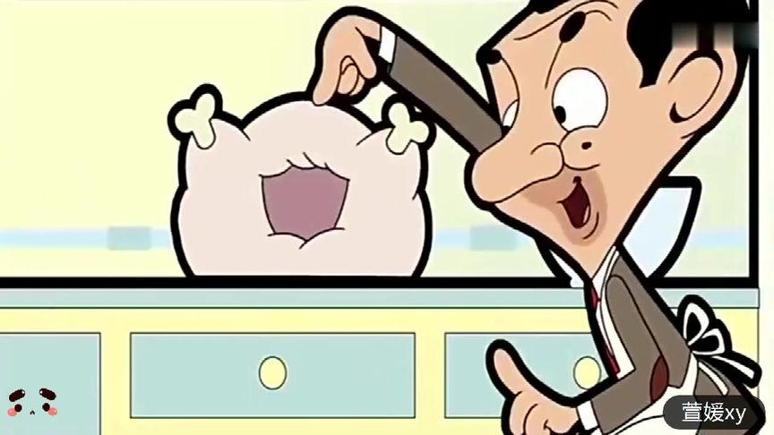 憨豆先生动画版:烤鸡都冒烟了,憨豆还吃吗?