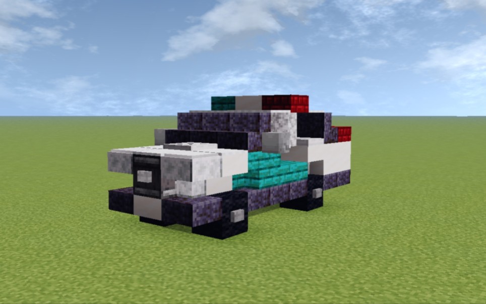 【Minecraft载具教程】中国 公安 比亚迪秦 巡逻警车 我的世界载具教程...