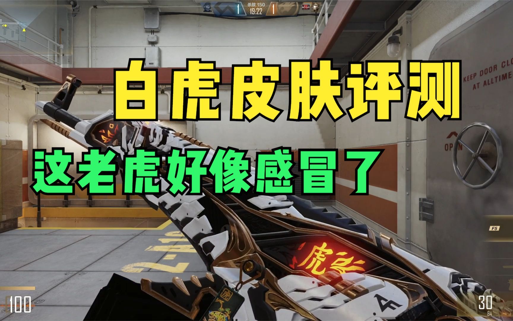 穿越火线CFHD:白虎皮肤评测,这老虎怎么还感冒了!_网络游戏热门视频
