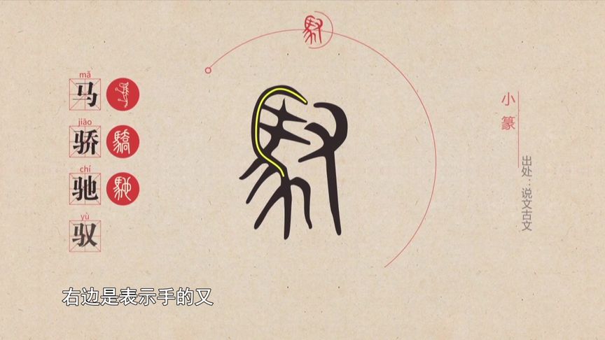 汉字解密,看马字的演变过程,了解与马相关的汉字