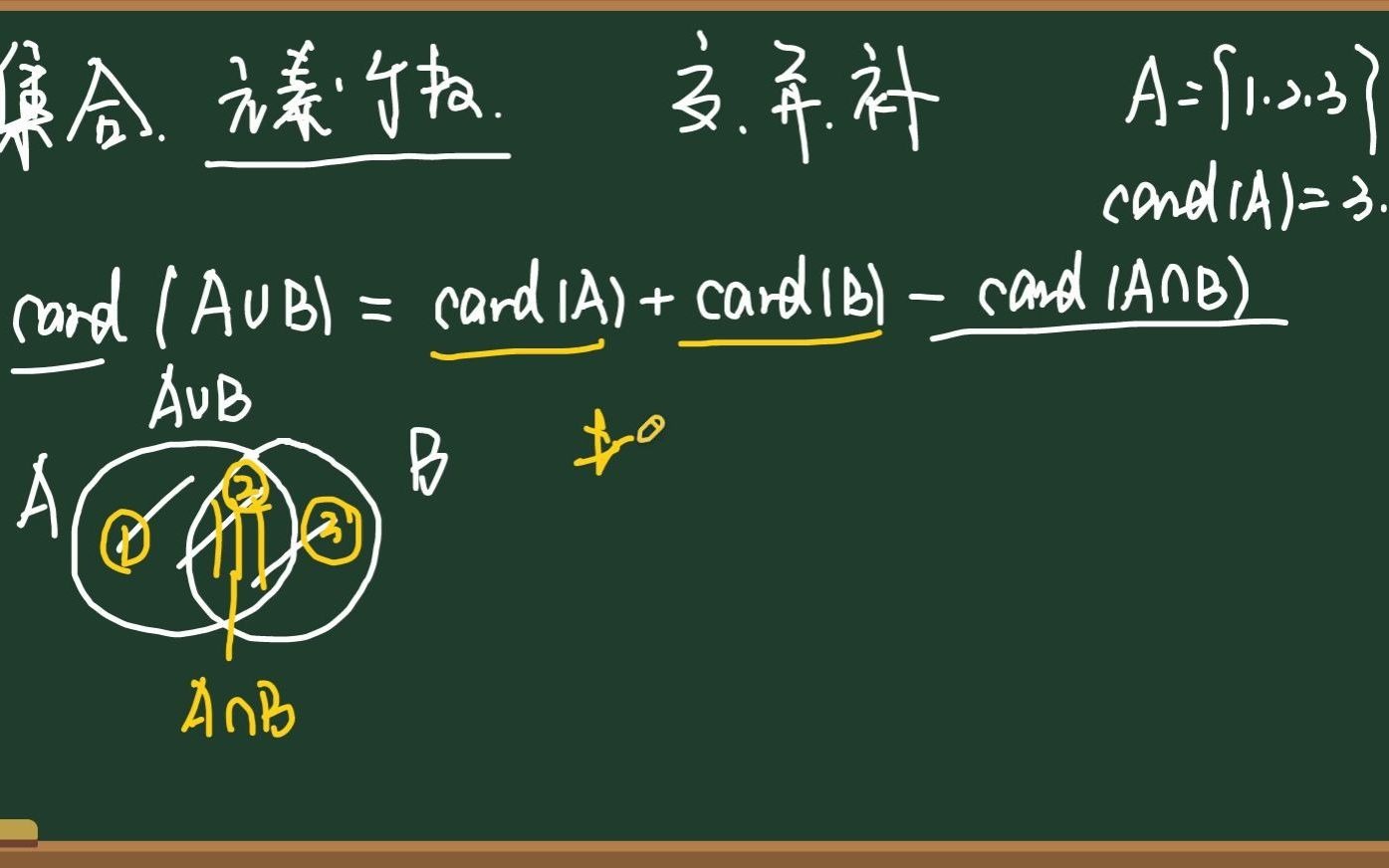 集合中元素个数的计算