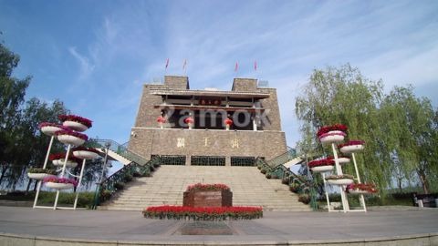 4K新北川地标建筑实拍视频,视频素材,素材网,凌晨两点素材网