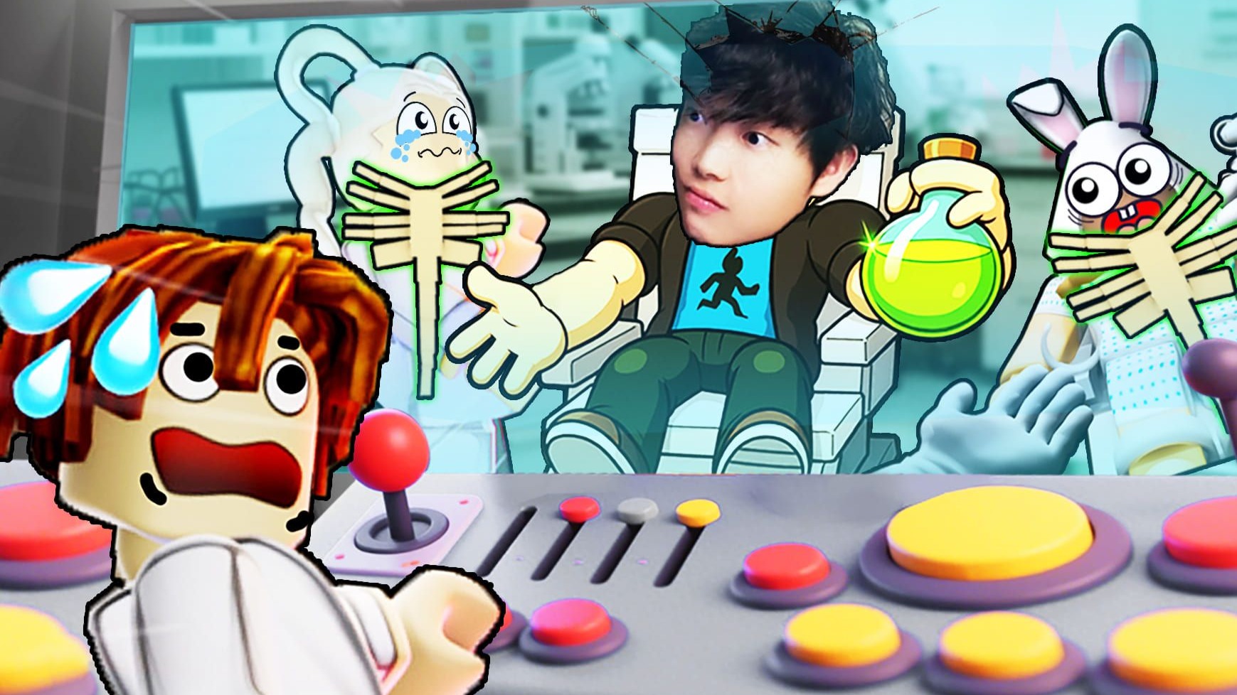 基因突变实验室!多基因融合机器人被猎头蟹寄生变成了超能战士!