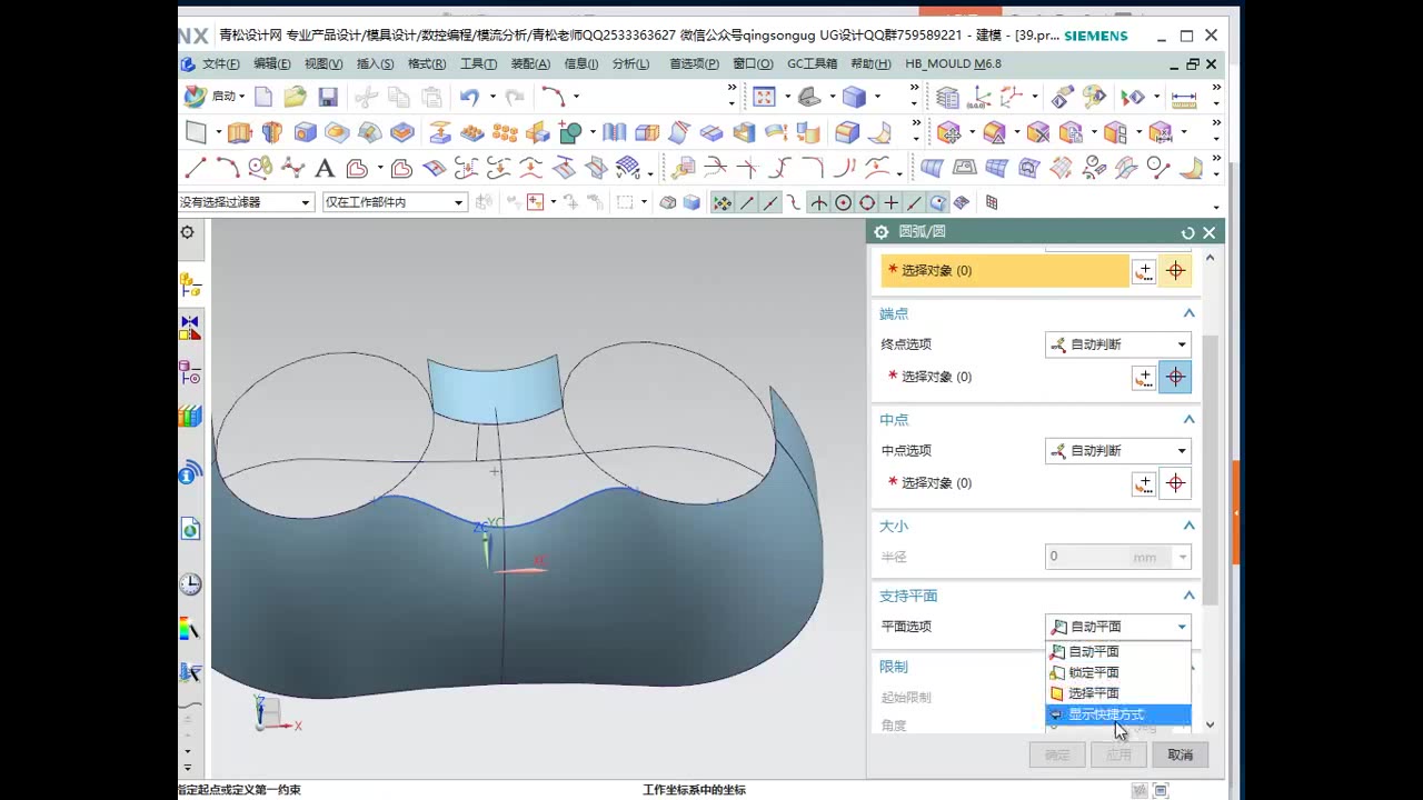 UG产品设计 UG电动剃须刀头部外观造型