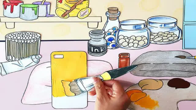 趣味定格动画,DIY两款可爱又漂亮的手机壳,太棒了