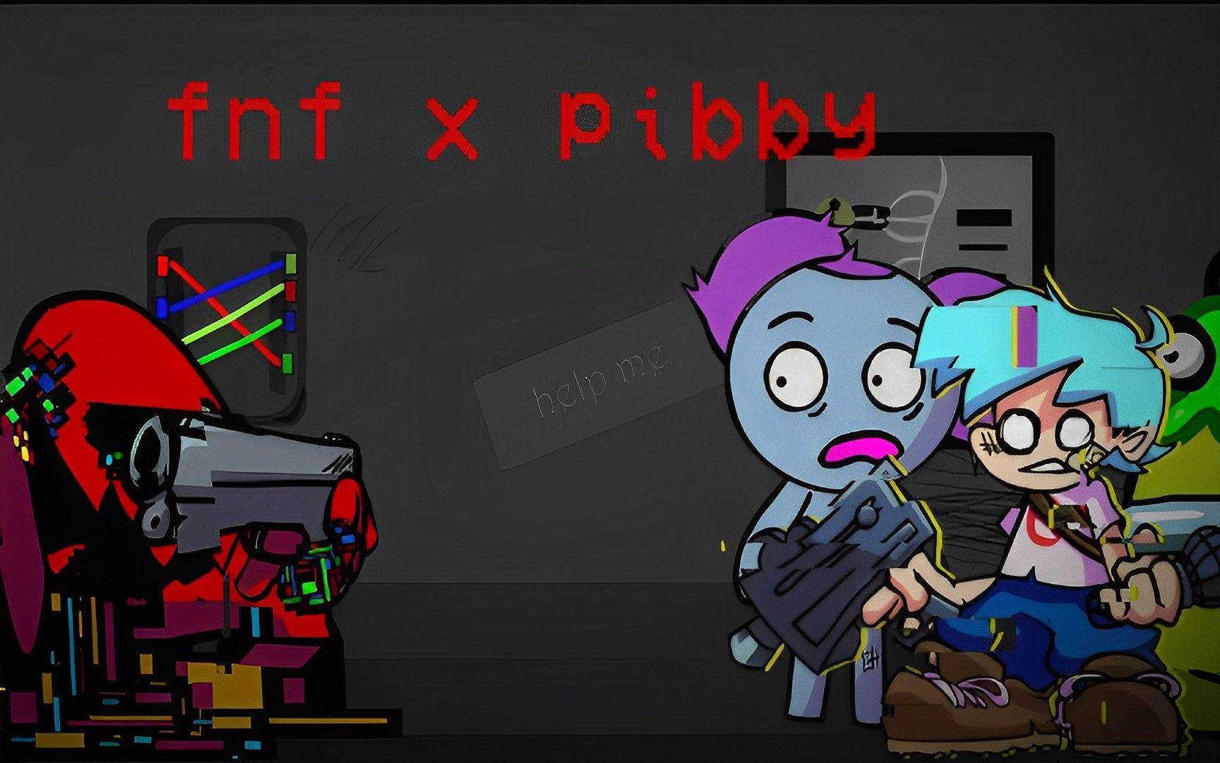 神曲警告 FNF模组 错误化红色内鬼