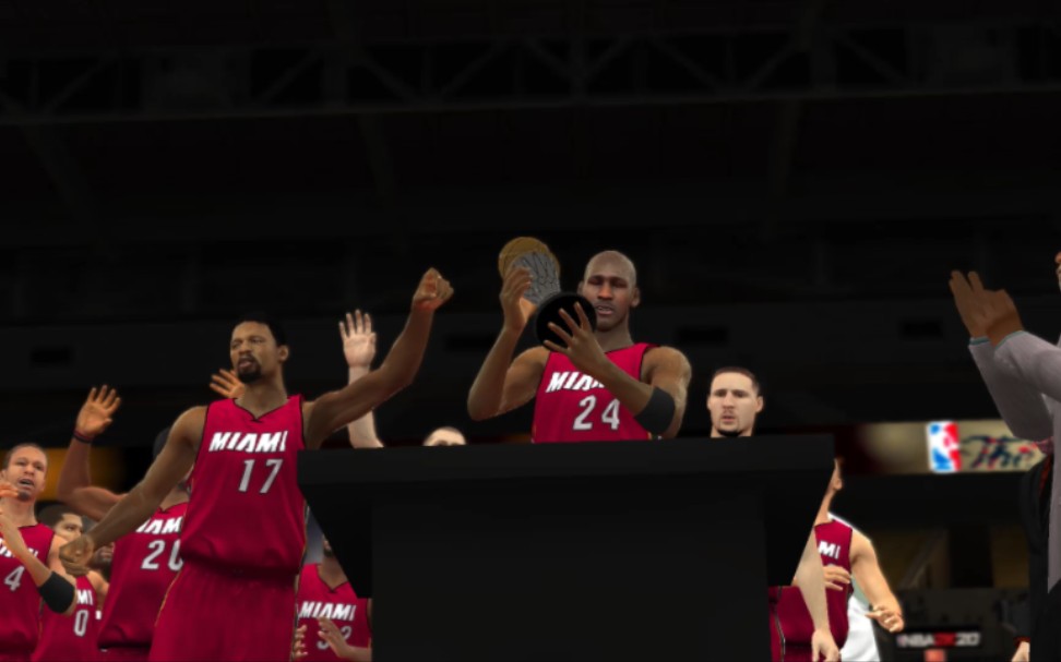NBA2k20手游王朝模式,热火三连冠王朝