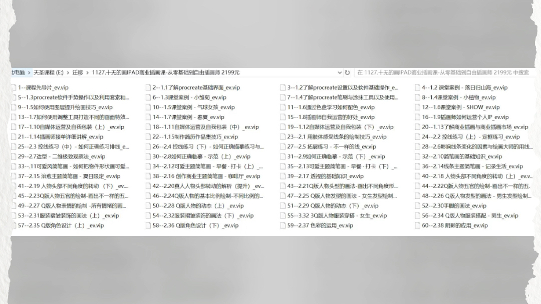 十无的画IPAD商业插画课-从零基础到自由插画师