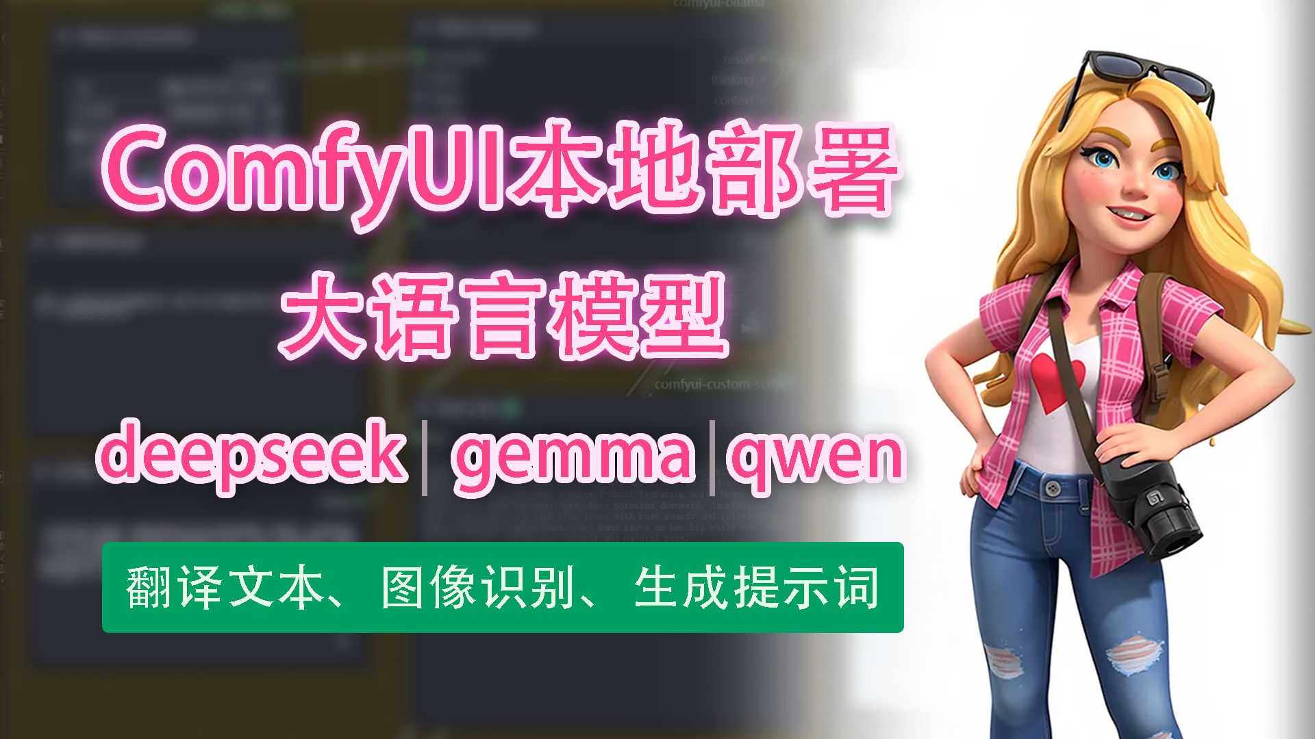 本地部署大模型:comfyui+ollama工作流,本地部署LLM大模型,无需网络...