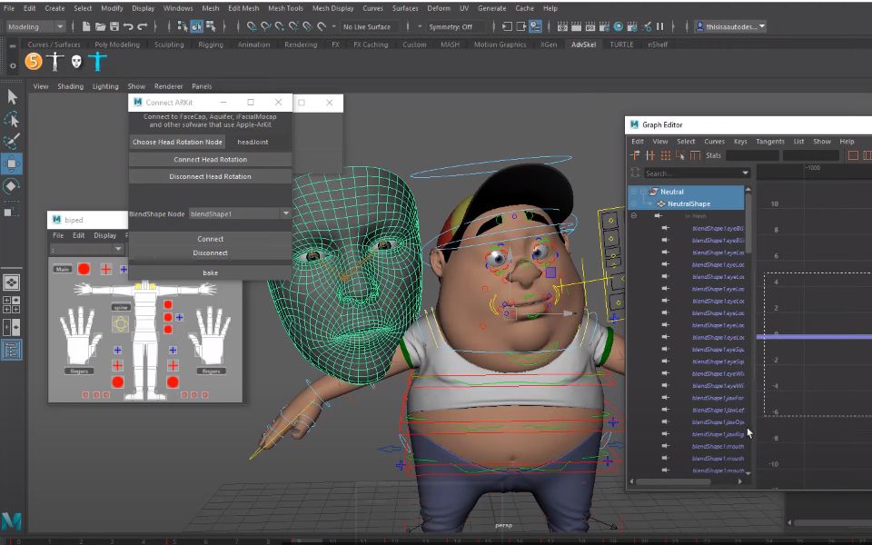 ...大大示例Demo52-Face Tracking with ARKit 基于ARKit的实时面部捕捉