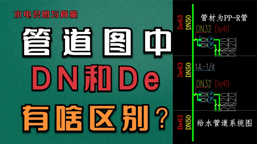 如何区分,管道公称直径DN与外径De,管道工必懂技术