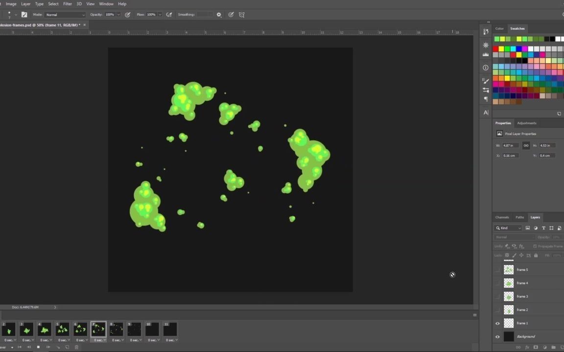 PS中2D爆炸VFX特效动画制作工作流视频教程 人人素材RRCG