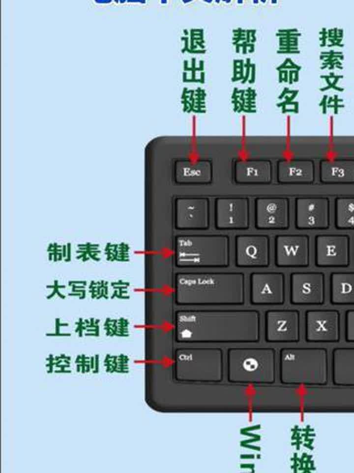 学电脑并不难,先从学键盘开始电脑知识