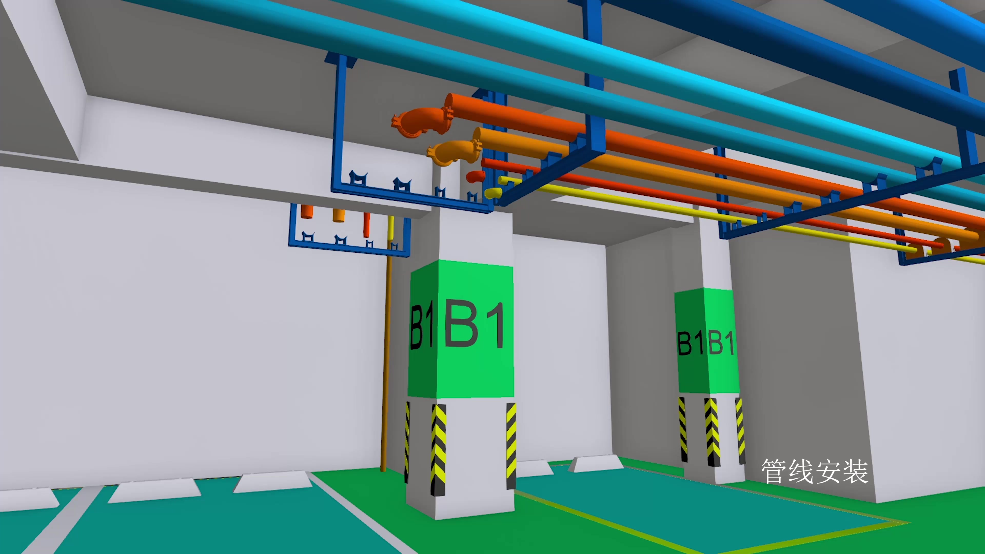 【机电】【BIM】【revit】【fuzor】管线安装施工模拟