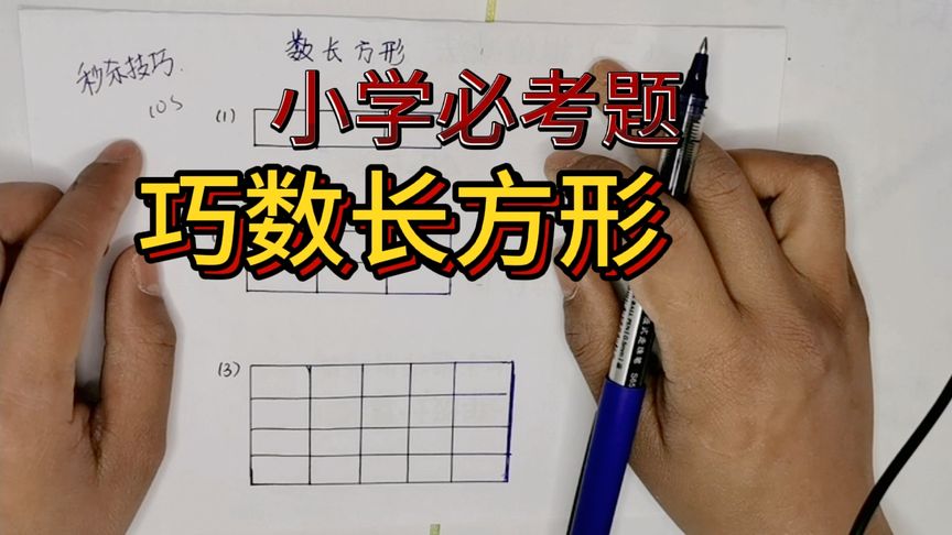 巧数长方形:一层的学会了,两层的怎么数呢?#小学数学