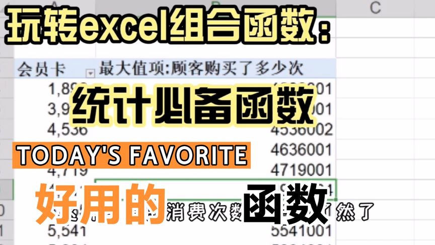 excel函数,countif统计消费次数一目了然,自从用了它,不用耗夜
